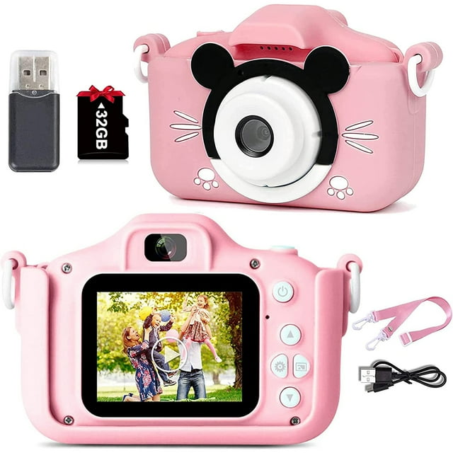 Mini Kids Camera, Digital Video for 6-12 Years, 32G Memory, 1080 HD ...