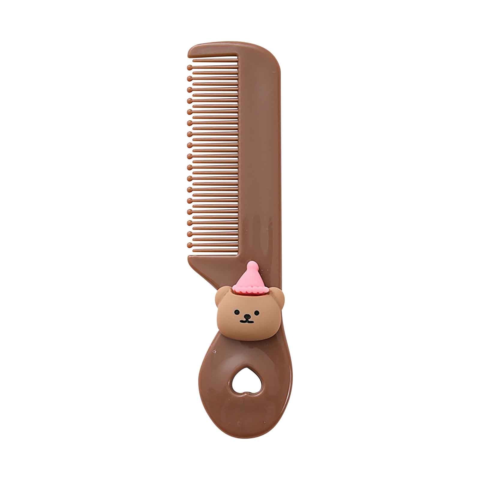 Mini Kids Comb with Soft Circular Bristles for Gentle Detangling and ...
