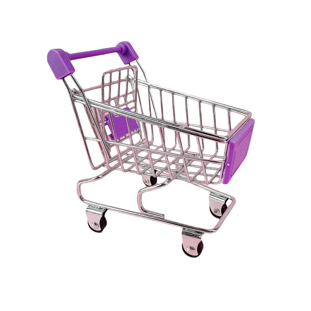 Mini Kids Shopping Hand Trolley Cart Child Pretend Play Kitchen Toy N ...