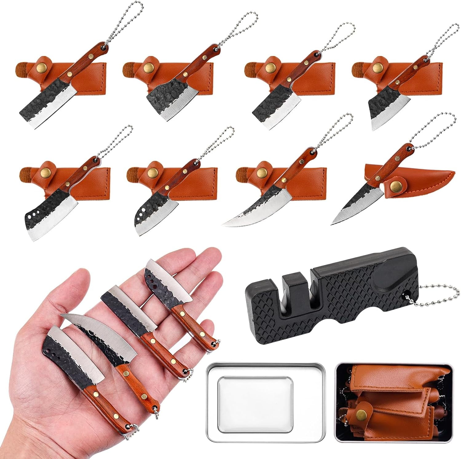 Mini Kitchen Knife Set Tiny EDC Knife for Package Opener, Letter Opener ...