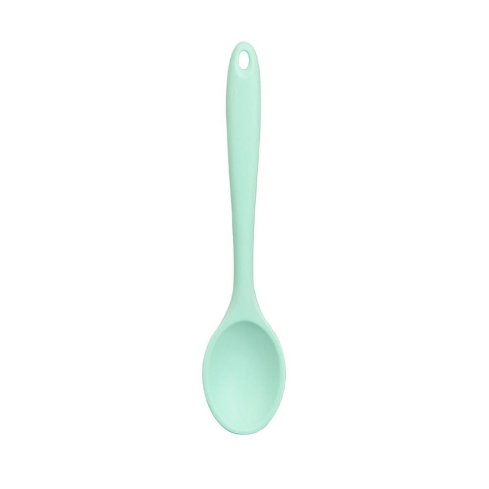 Mini Kitchen Tool Cooking Long Handle Tableware Silicone Spoon Non ...