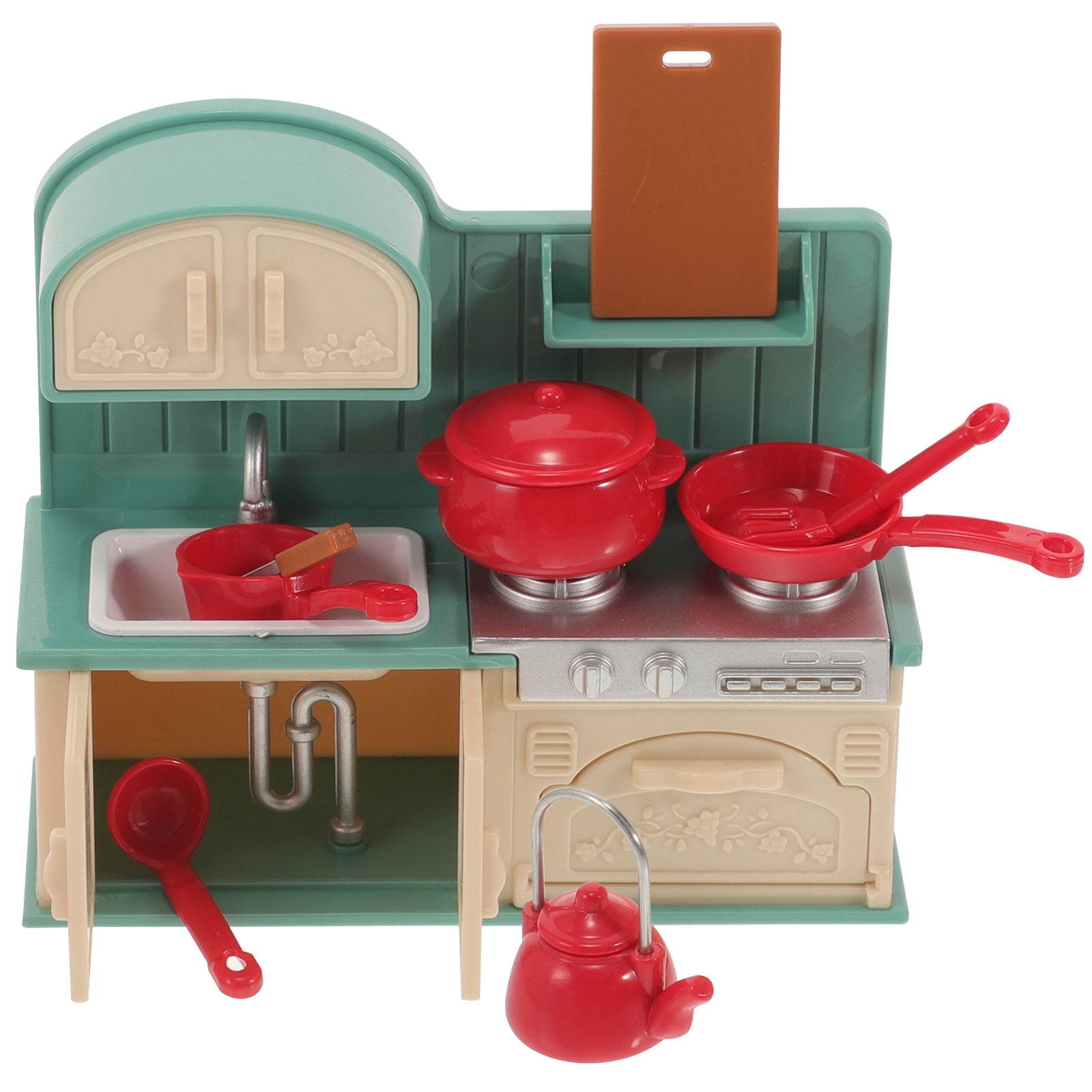 Mini Kitchen Toys Girl Utensils Doll House Kitchenware Dollhouse ...