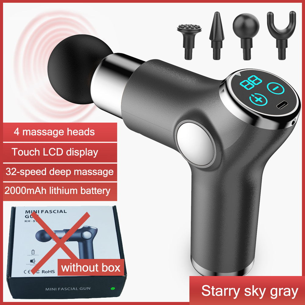 Mini LCD Display Massage Gun Professional Deep Muscle Massager Pain ...