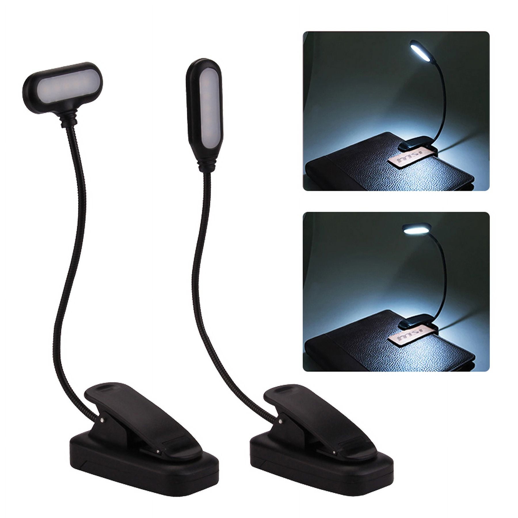 Mini LED Book Lamp Battery Powered Table Lamp Flexible Study Learning ...