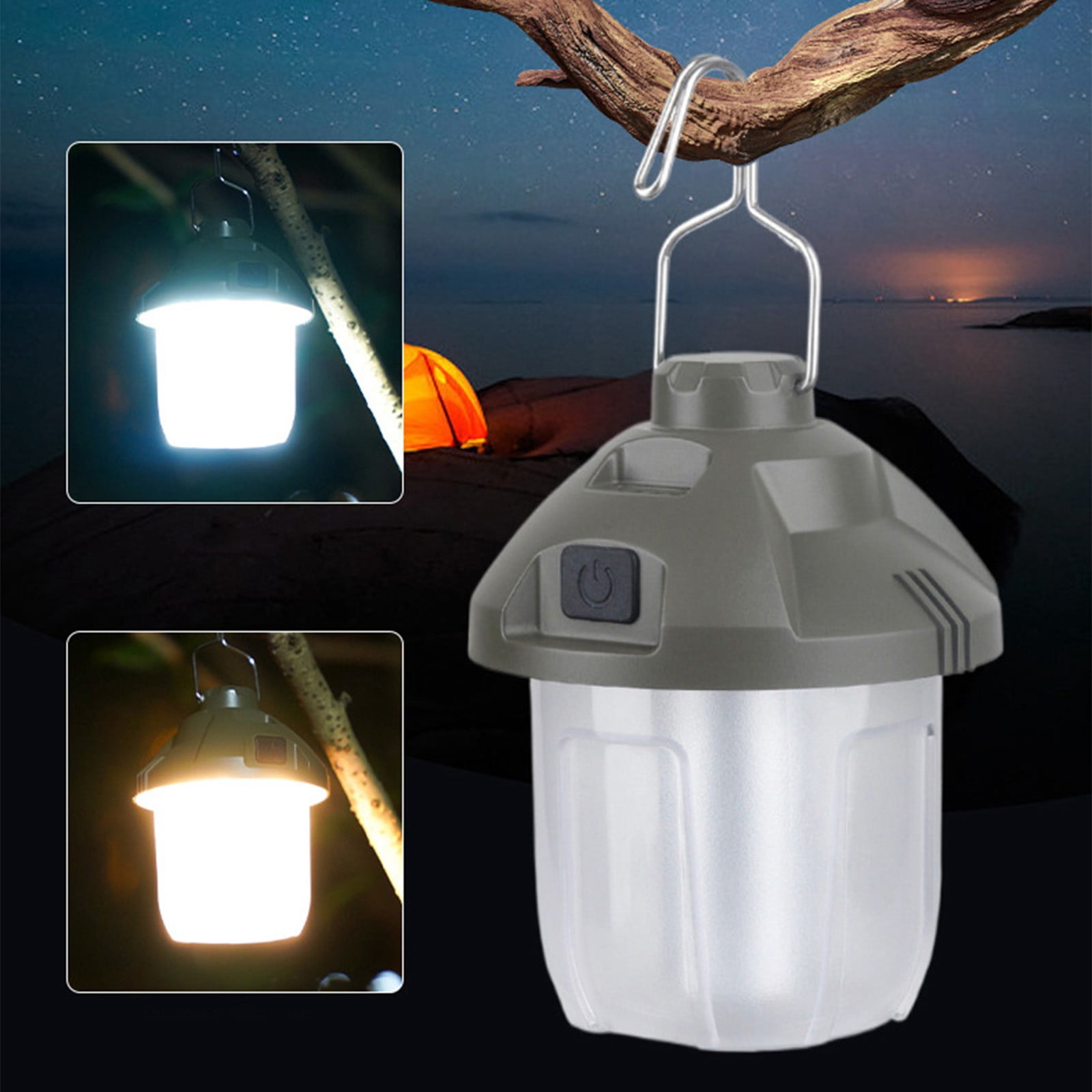 Mini LED Camping Lights,Outdoor Rechargeable Tent Lights,Portable ...