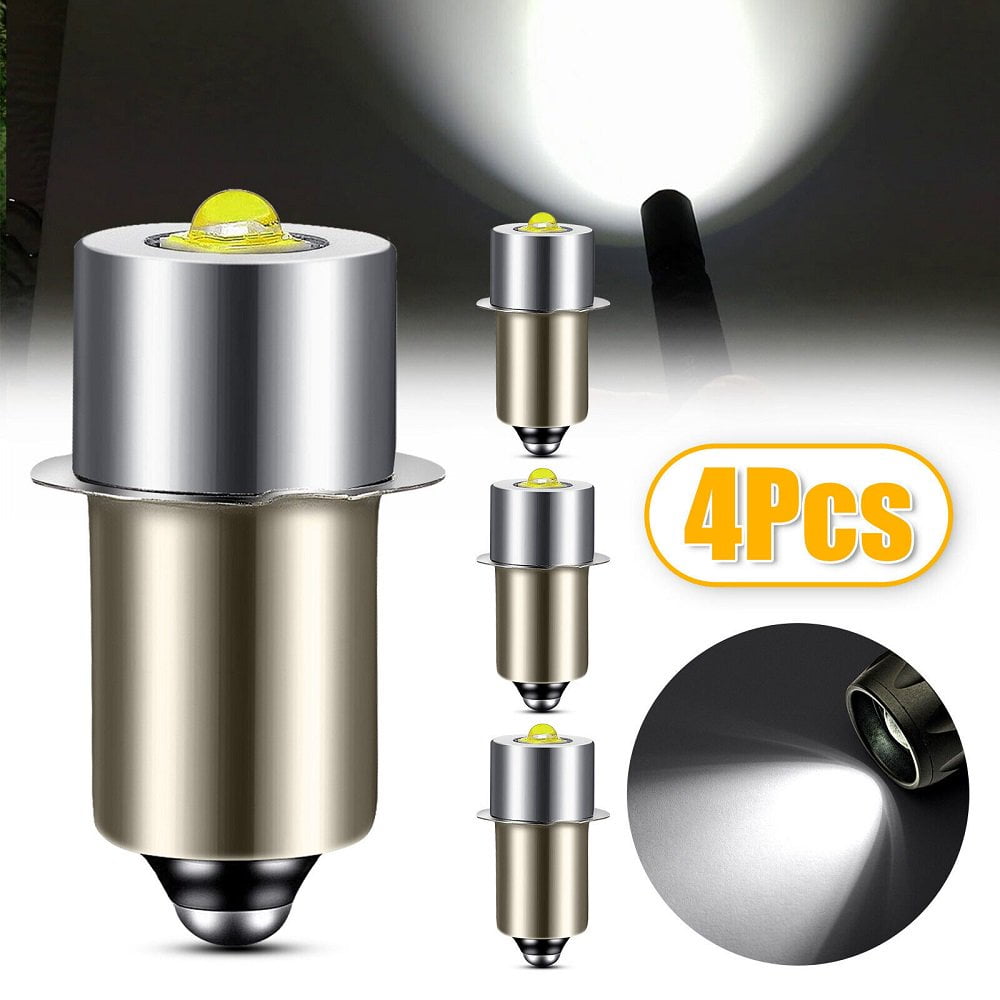 Mini LED Flashlight Bulbs Upgrade Light D/C Cell White Super Bright 4 ...