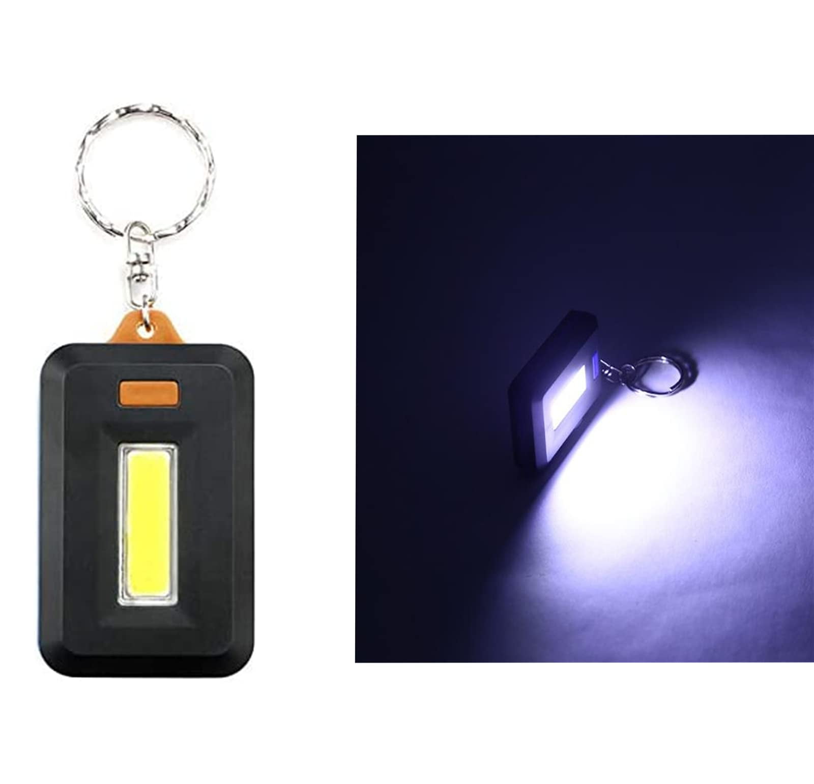 Mini LED Flashlight Keychain, Mini Keychain Light KeyLights with Key ...