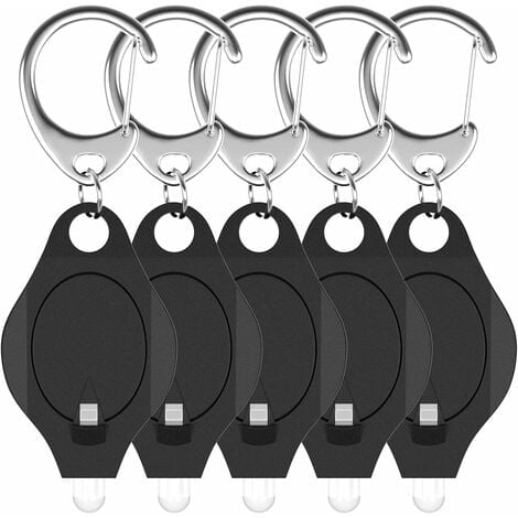 Mini LED Keychain Flashlight 12 Lumens Portable Ultra Bright Battery ...