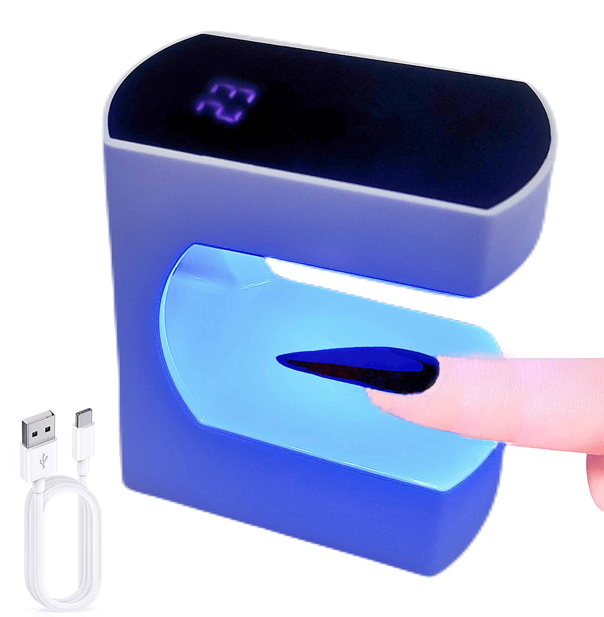 Mini LED Nail Lamp, 24W UV Light for Nails with Timer UV Lamp for Gel ...