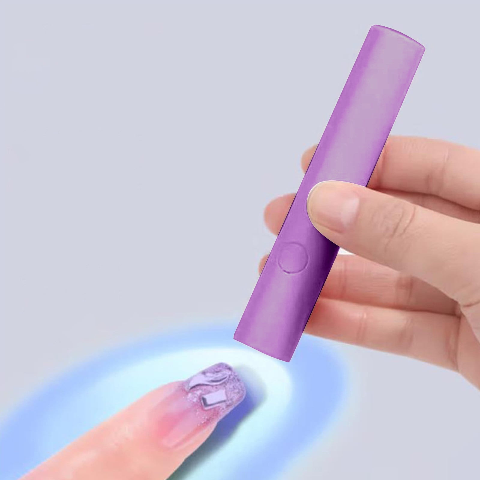 Mini LED Nail Lamp 3W Pen-Shaped Portable Nail Dryer | Handheld Curing Light for Gel Nails | USB ...
