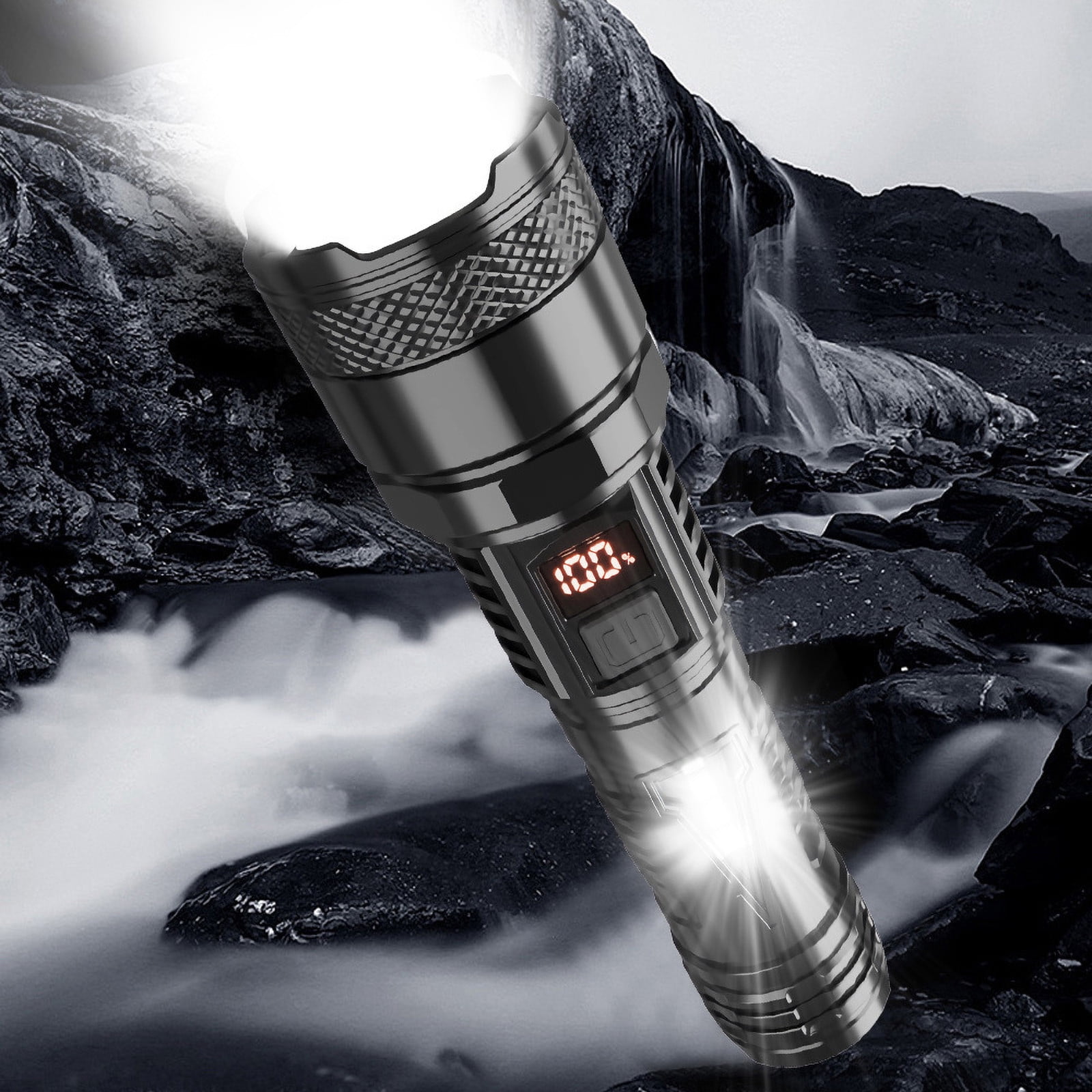 Mini LED Rechargeable Flashlight | Portable COB Side Light | USB & Type ...