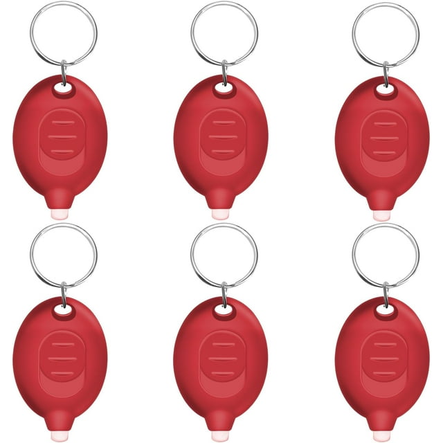 Mini LED Red Light Keychain Flashlight, Small Keychain Flashlight 12 ...
