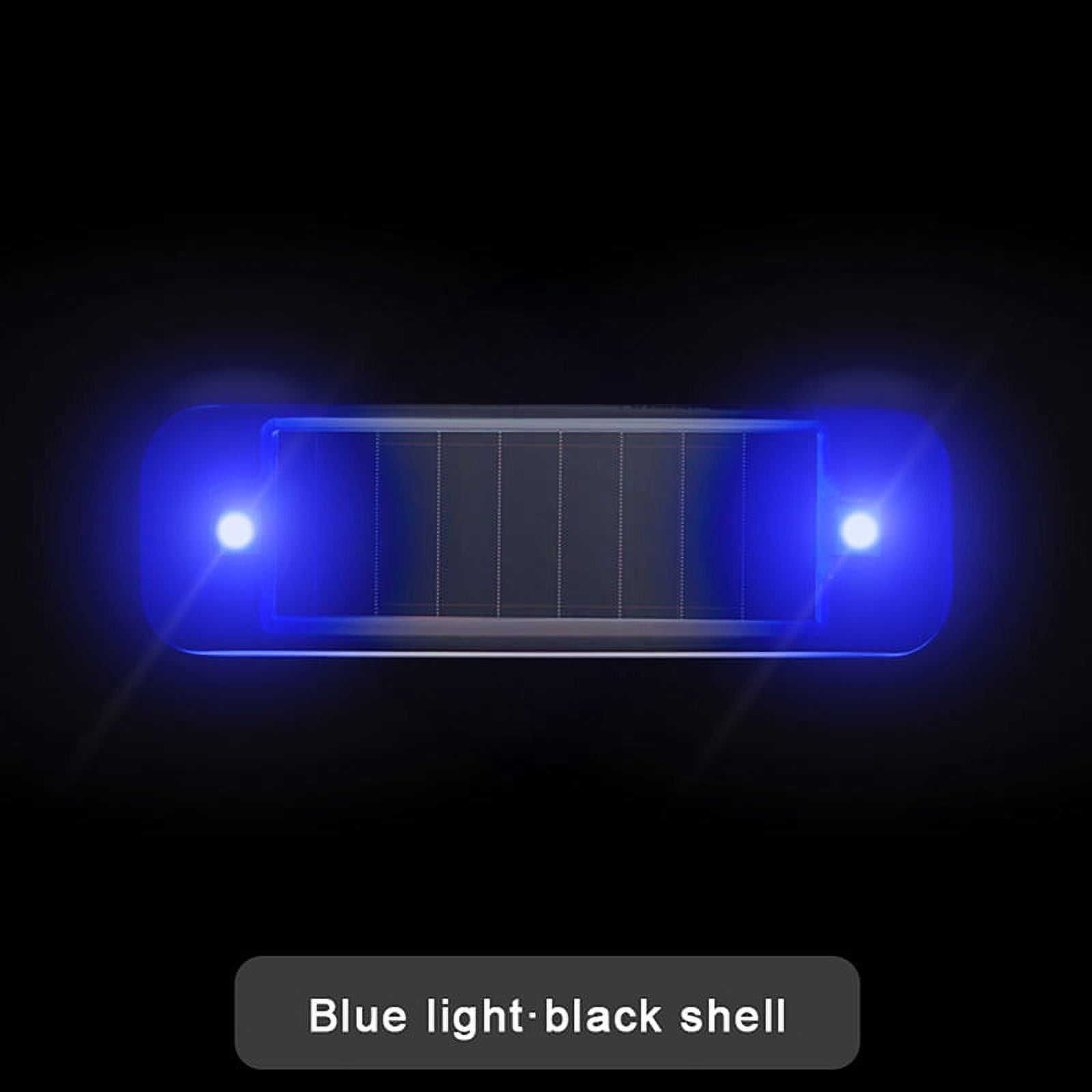 Mini LED Solar Power Car Warning Light Night Security Simulated Alarm ...