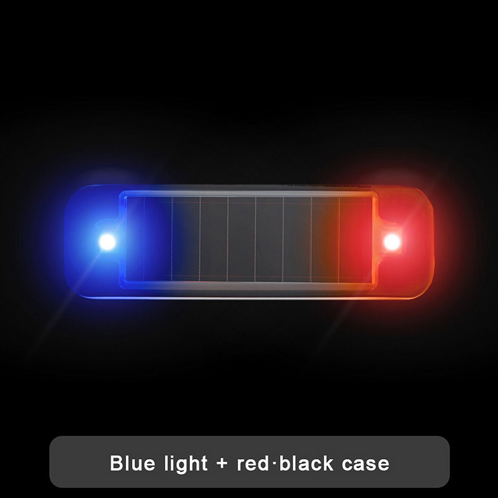 Mini LED Solar Power Car Warning Light Night Security Simulated Alarm ...