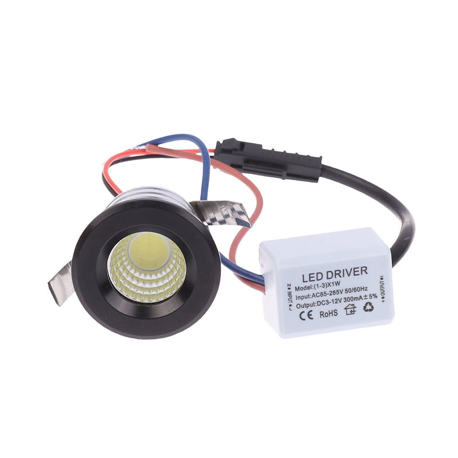 Mini LED Spotlight Lamp Downlights COB 3W 220V/12V Jewelry Cabinet ...