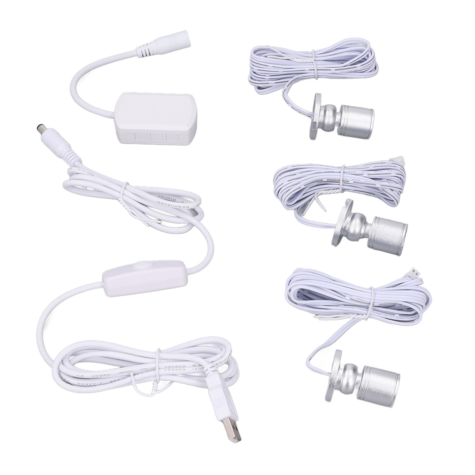 Mini LED Spotlights 5V USB Dimmable Cabinet Lights For Jewelry Display ...