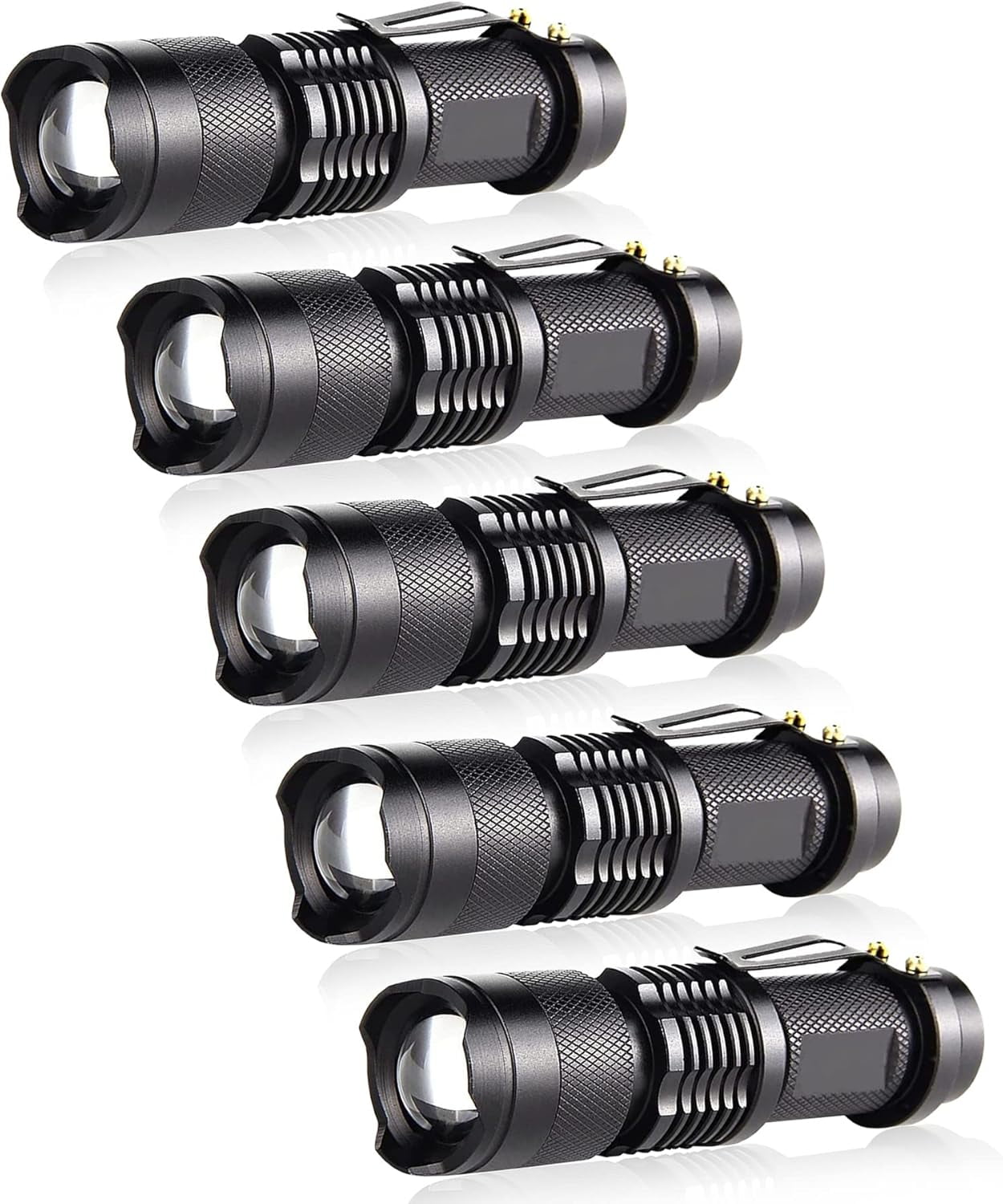 Mini LED Tactical Flashlights Single Mode Pocket Flash Light Adjustable ...
