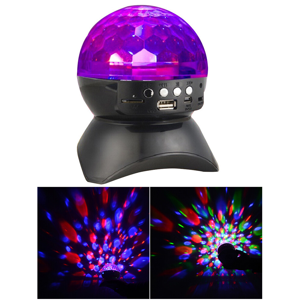 Mini LED Wireless Colorful Rotating Stage Light Square Dance Sound ...