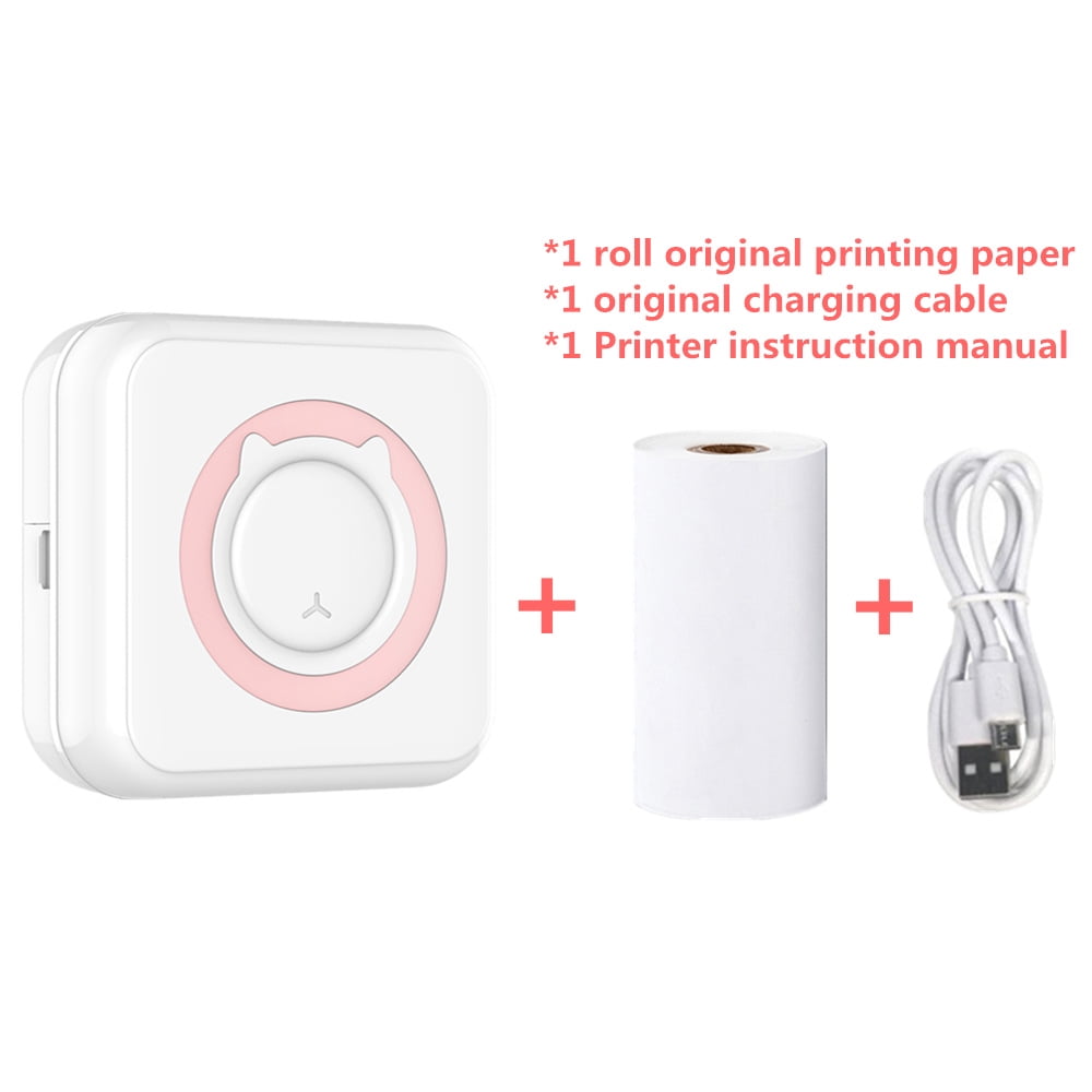 Mini Label Printer Thermal Portable Printers Stickers Paper Inkless ...