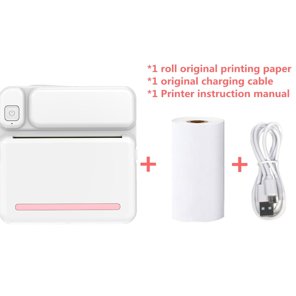 Mini Label Printer Thermal Portable Printers Stickers Paper Inkless ...