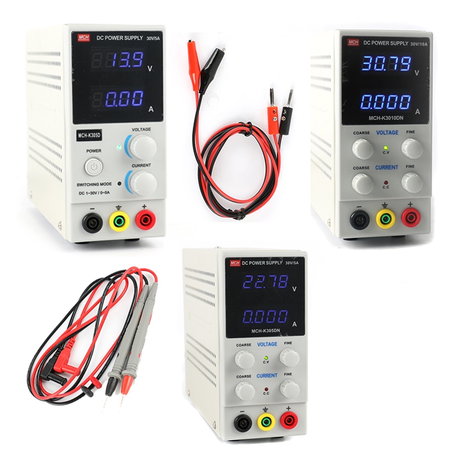 Mini Laboratory Digital LED Adjustable MCH K3010DN K305D K305DN Regulated Switching DC Power ...
