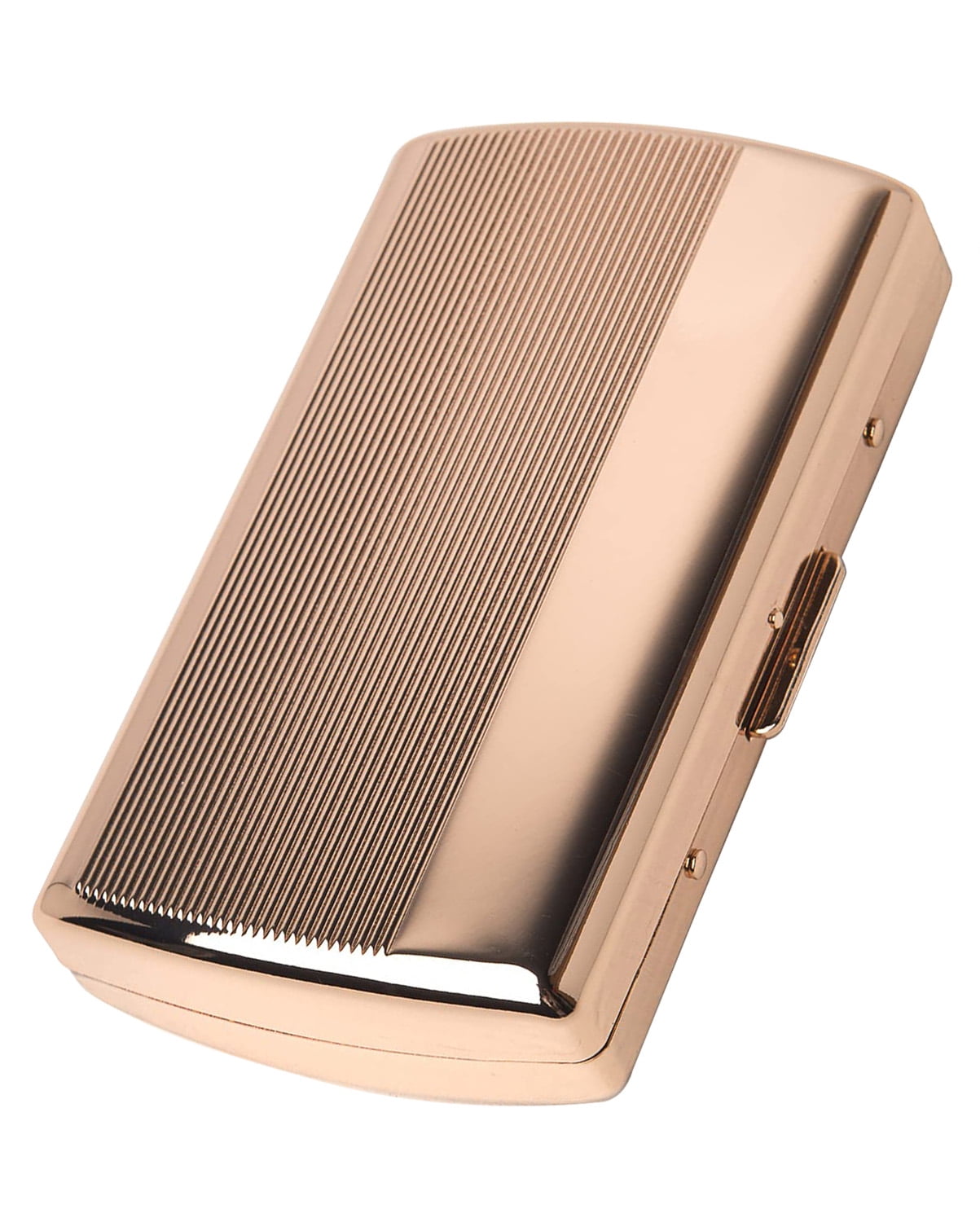 Mini Ladies and Men Metal Cigarette Case , Portable Double Sided Spring ...