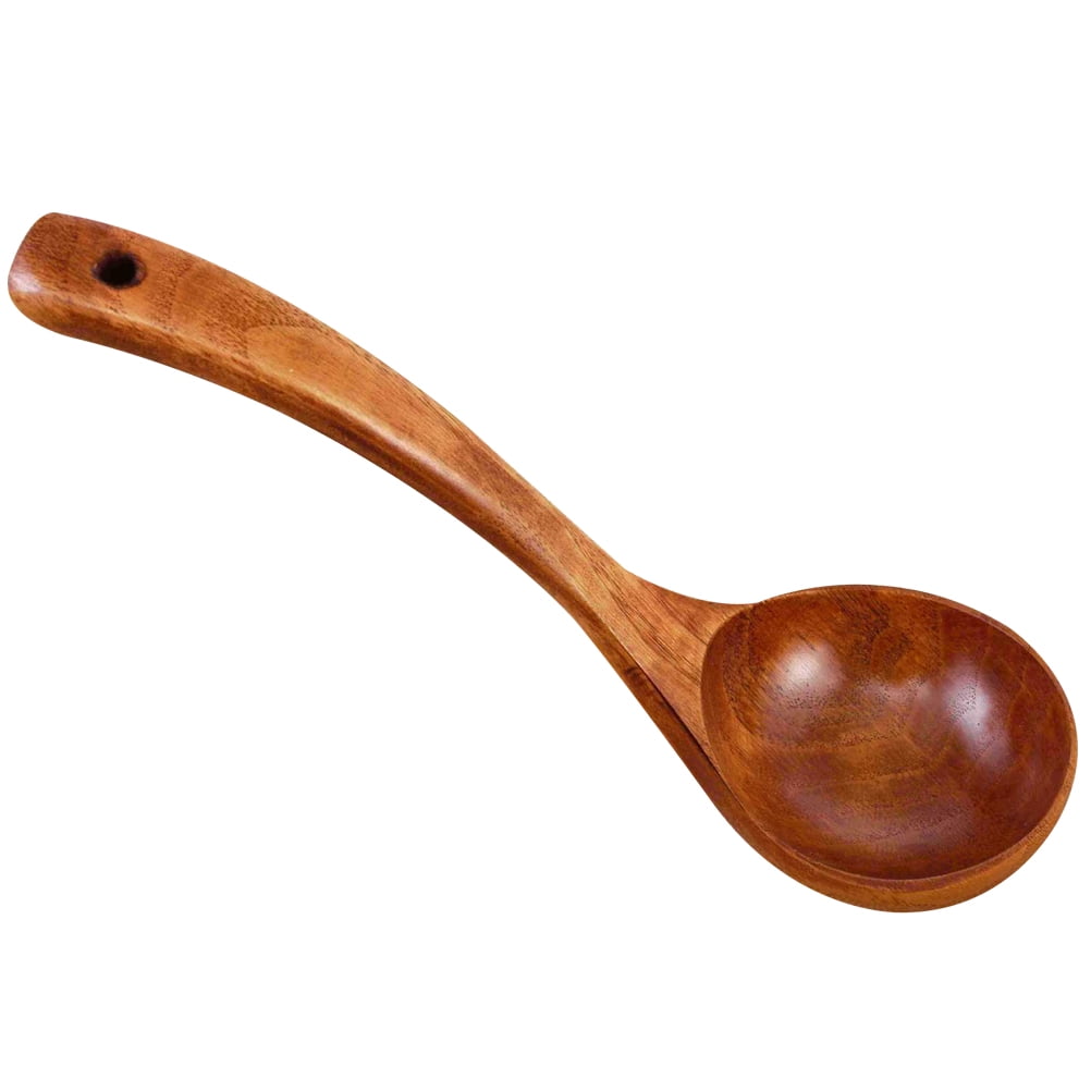 Mini Ladle Spoon Bamboo Kitchen Accessories Baby 25X7.8CM Light Brown ...