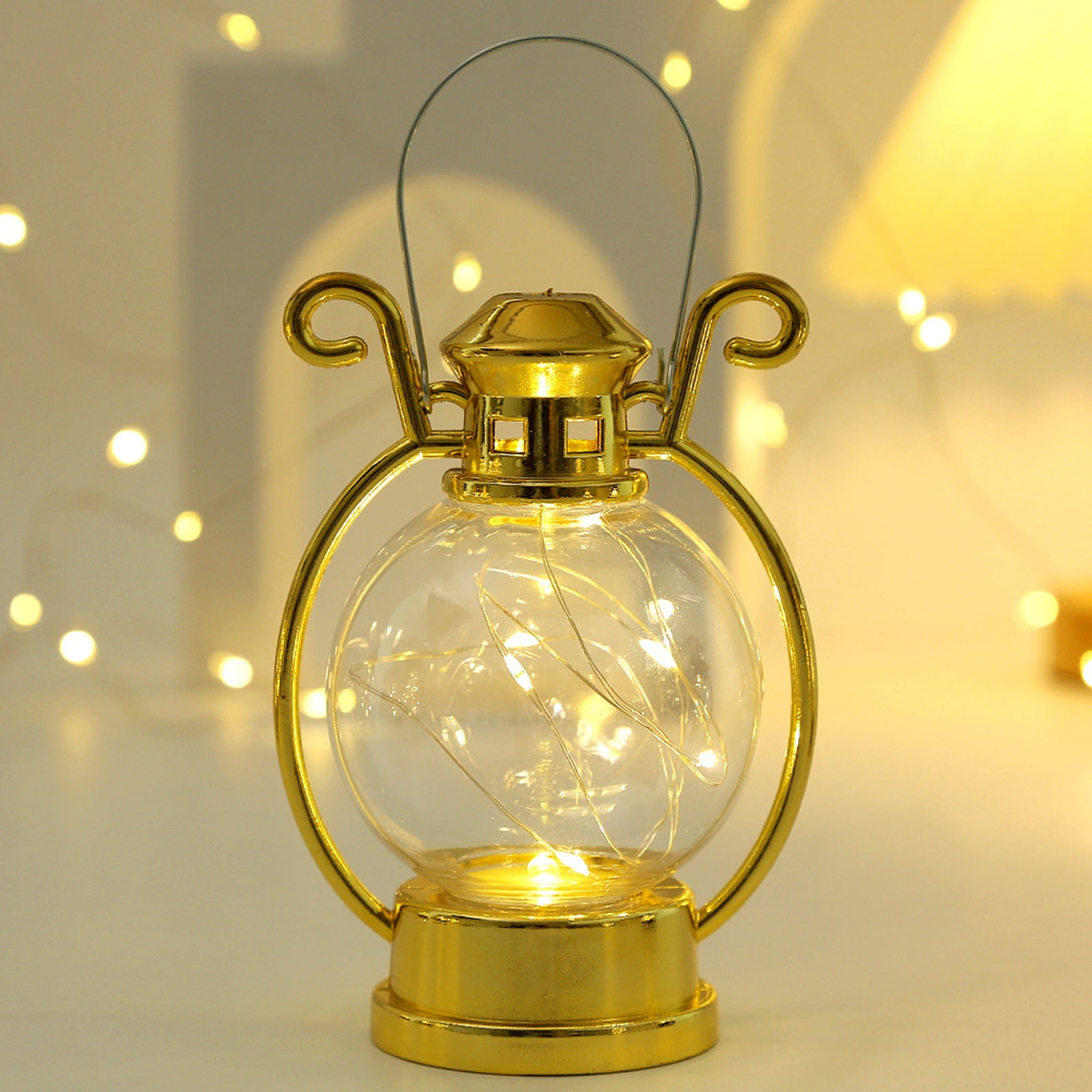 Mini Lantern with LED Lamp, 5" Hanging Lantern, Table Centerpiece ...