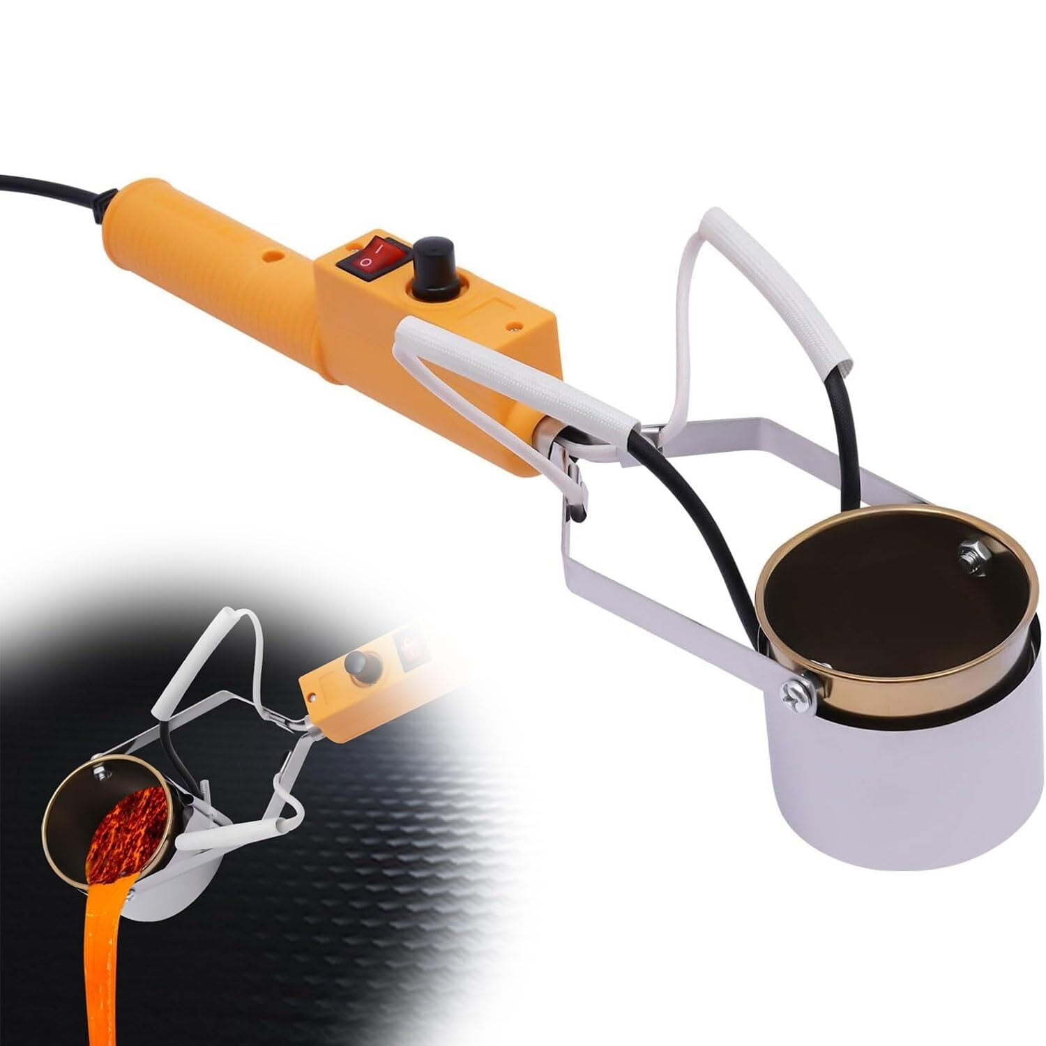 Mini Lead Melting Pot, 302-842°F Electric Tin Melting Pot, Handheldhome ...