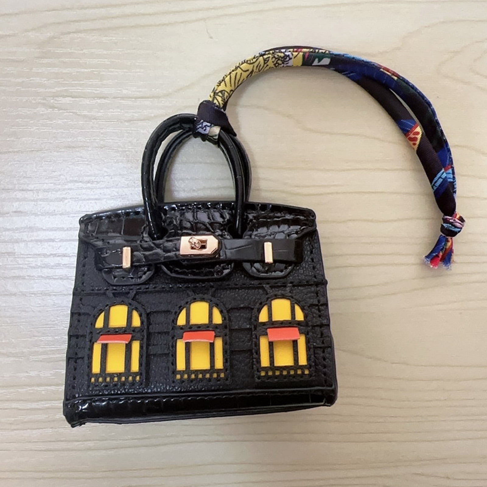 Mini Leather Bag Keychain Wallet Ladies Car Keychain Cute Keychains for ...