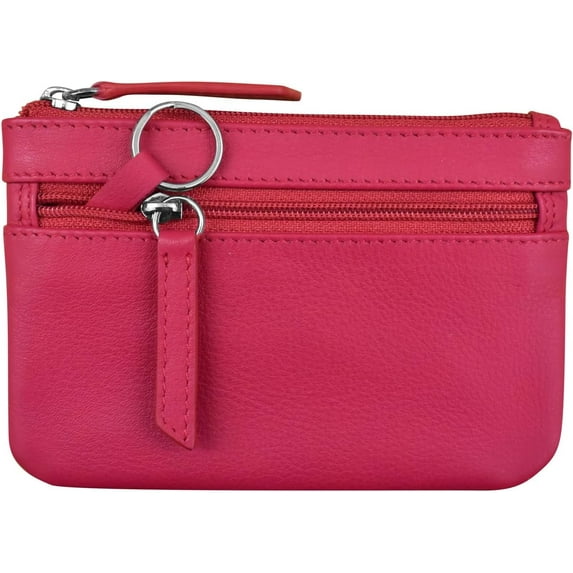 Mini Leather Purse, Compact Design with Key Ring and RFID Protection ...