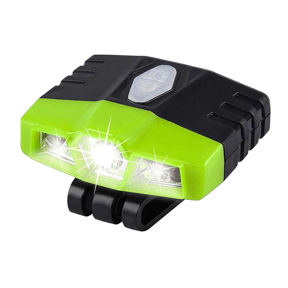 Mini Led Headlamp Waterproof Rechargeable Ultra Bright Clip On Hat ...