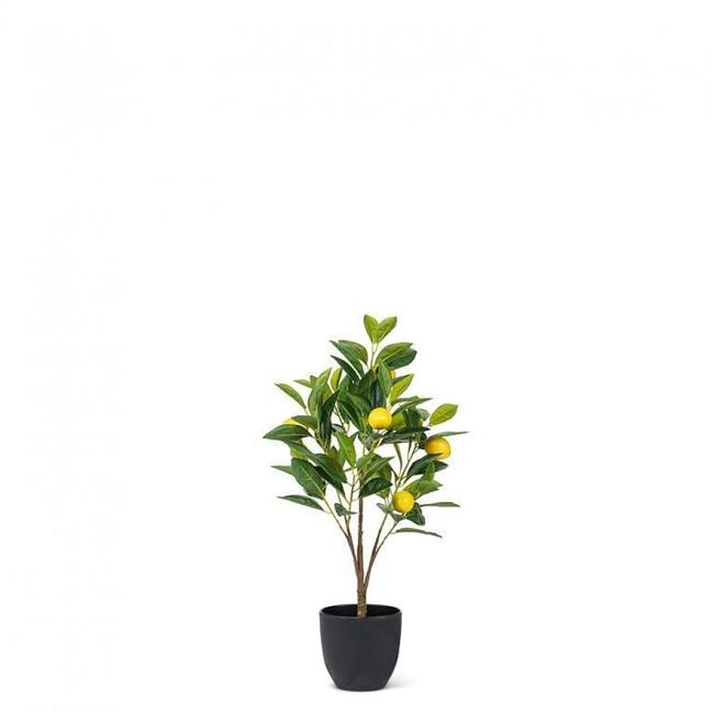 MDR Trading Inc. AB-27-VALENCIA-01-LEMON Mini Lemon Tree Faux Plants ...