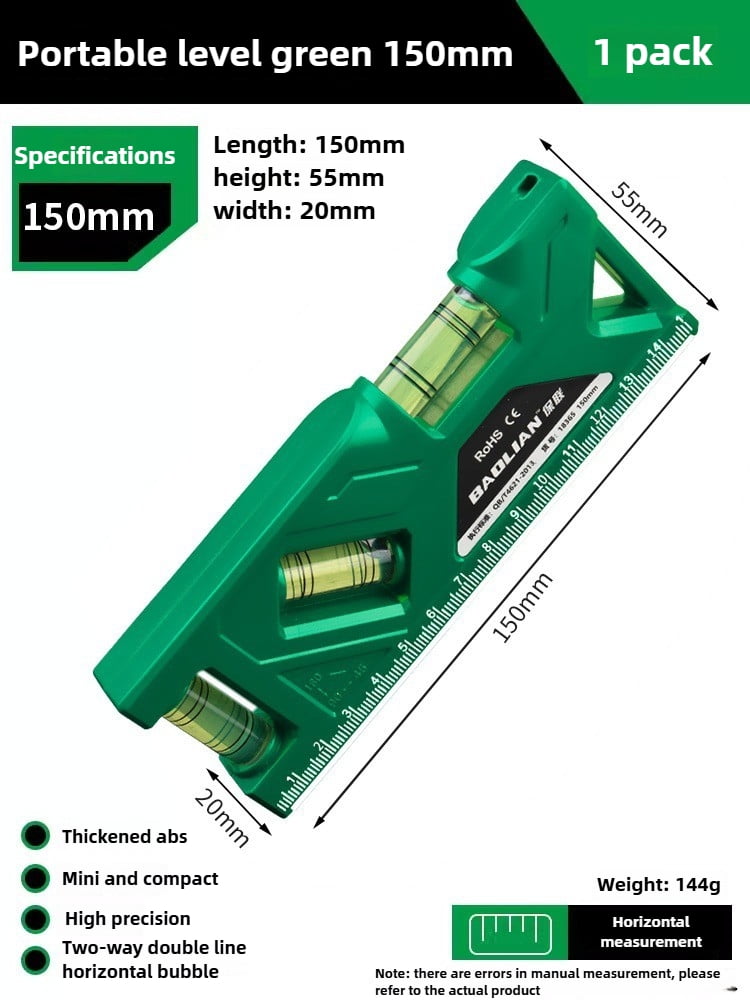 Mini Level Gauge High-precision Horizontal Vertical Measure Metric ...