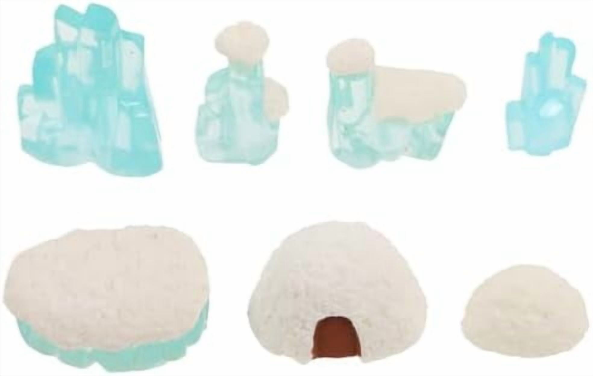 Mini Lgloo Models, 7Pcs Realistic Iceberg Figurines Resin Miniature ...