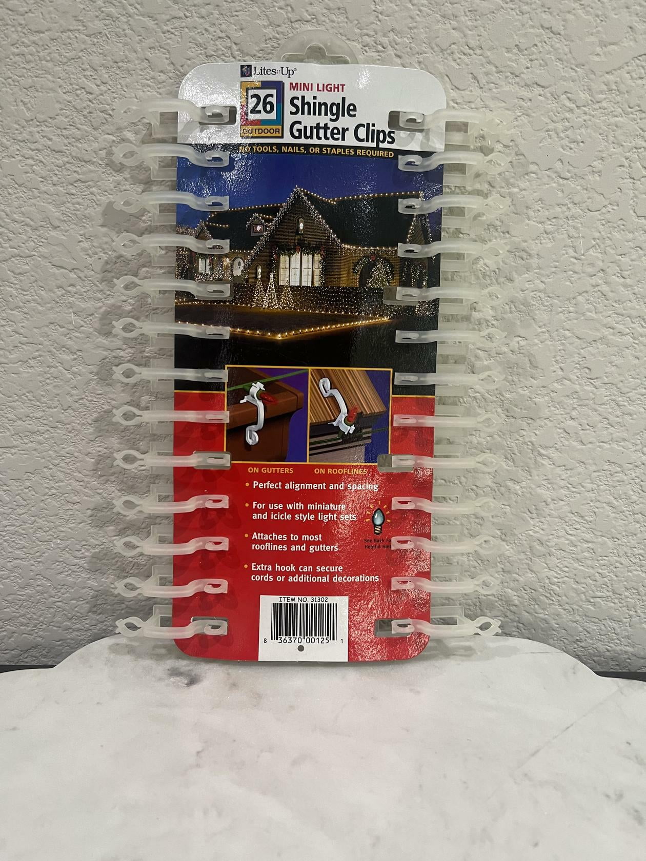 Mini-Light Shingle & Gutter Clip Tabs For Miniature Light Sets **FREE ...