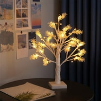 Wadada 23 Inch Lighted Birch Tree,Christmas Light up Tree with ...