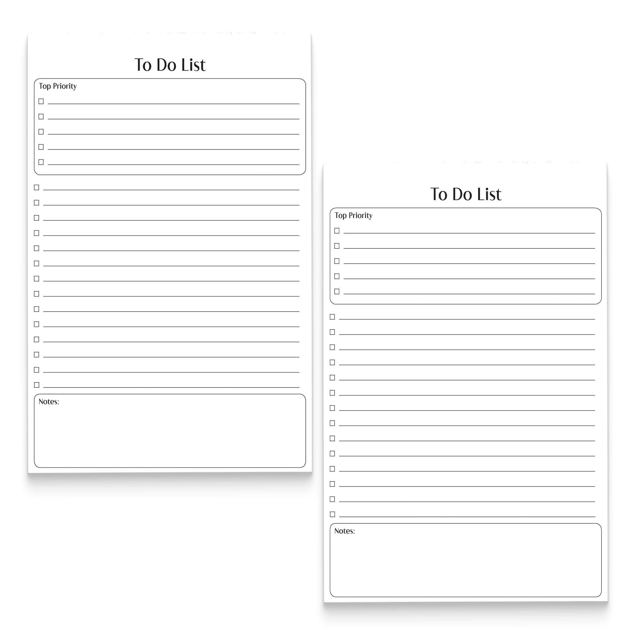 Mini To Do List Notepads, 5.5" x 8.5", Planning Note Pads, 50 Sheets ...