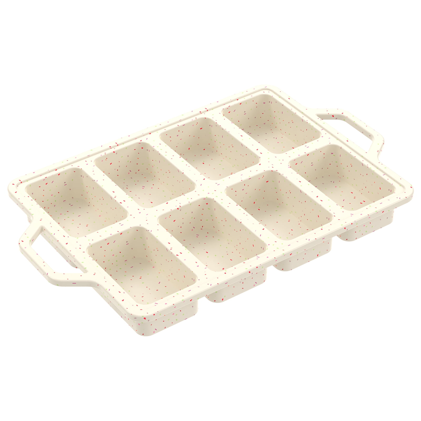 Mini Loaf Pan 8 Cavities Silicone Mini Bread Loaf Pans Nonstick Muffin ...