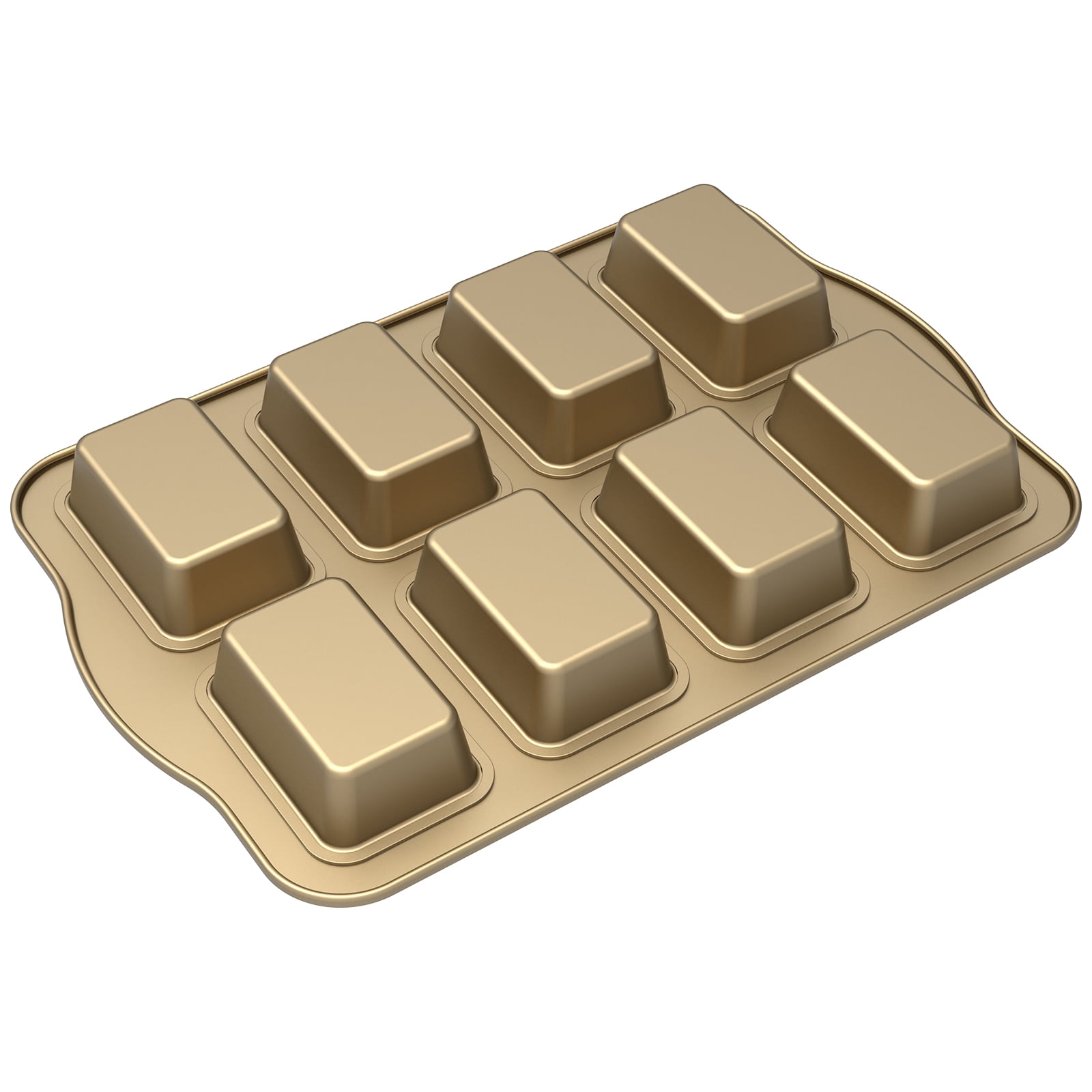 Mini Loaf Pan 8 Cavity Carbon Steel Small Bread Pan Nonstick Mini ...