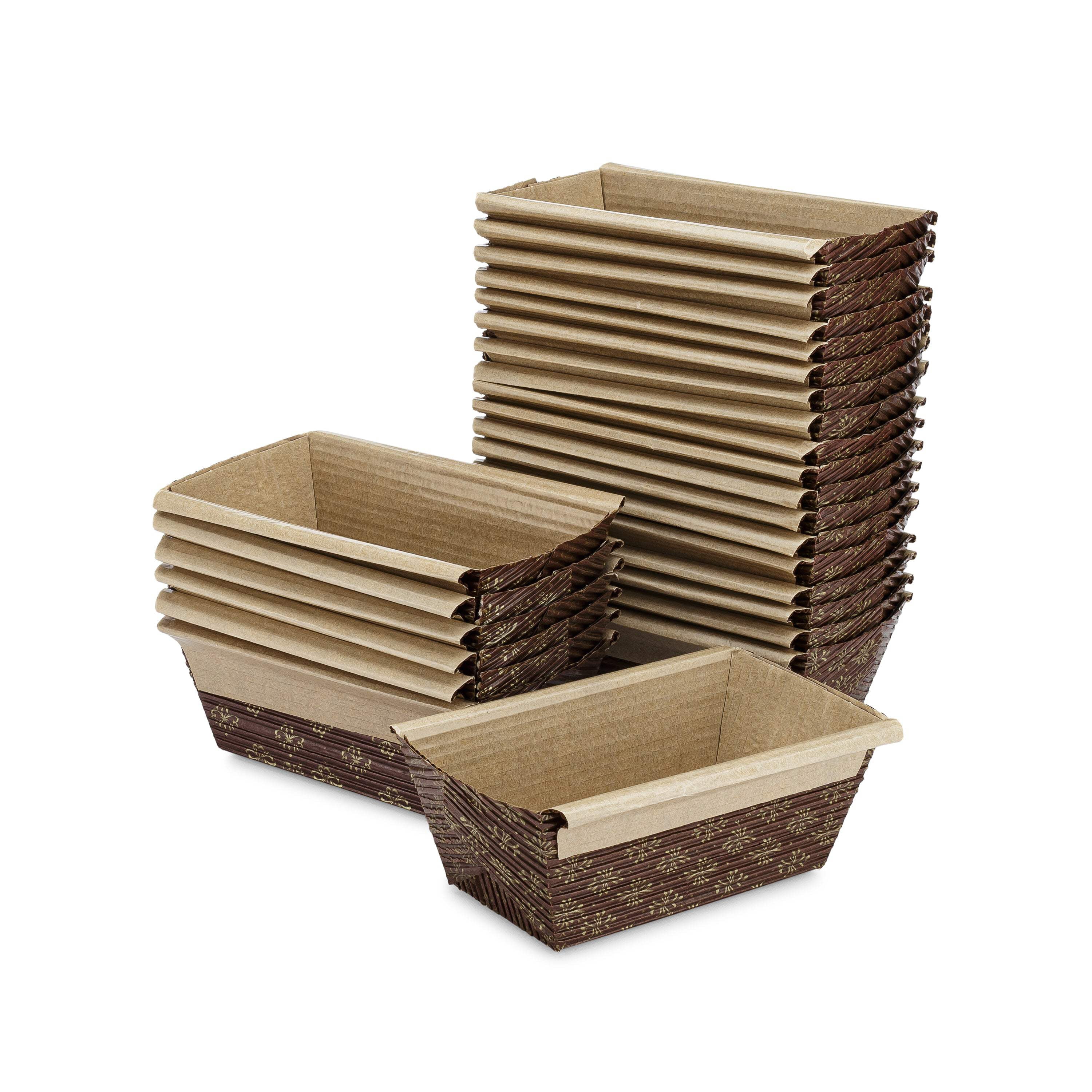 Mini Loaf Paper Baking Pan 50-Pack, 4 x 2 x 2 Inches - Walmart.com