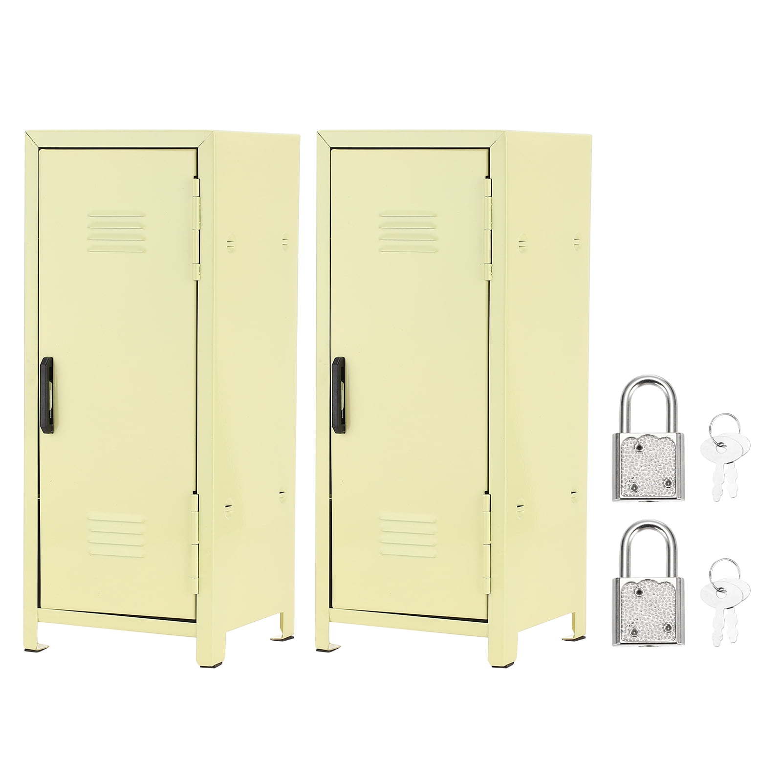 Mini Locker 4.3 x 10.8 Inch, 2 Pcs Small Locker with Lock Keys, Metal ...
