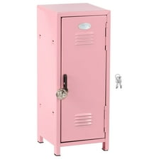 Metal Mini Locker with Lock and Key - Light Pink - Walmart.com