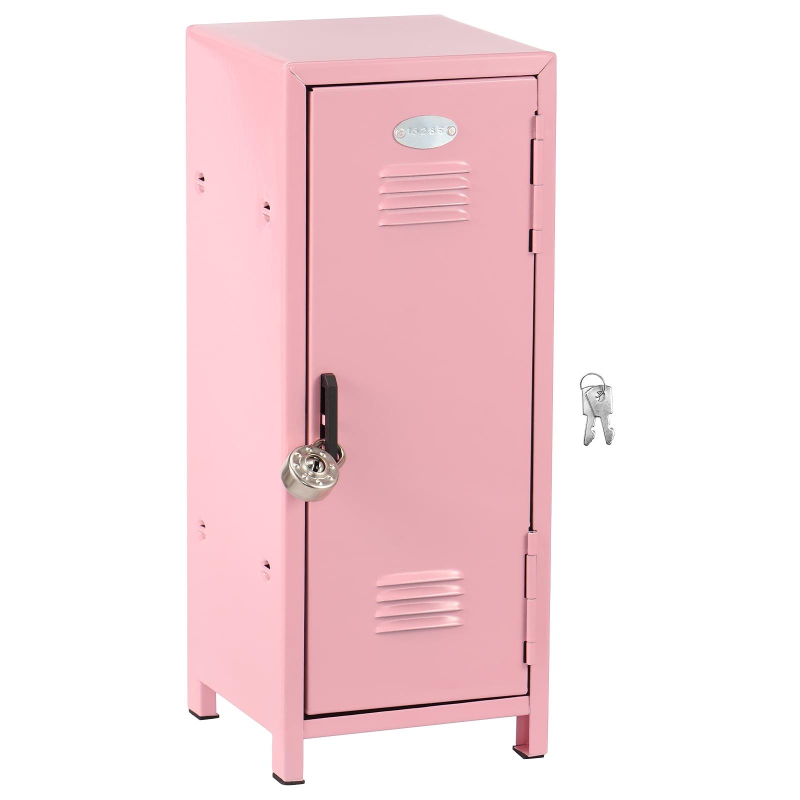 Mini Locker with Lock and Key Rustproof Metal Small Locker Portable ...