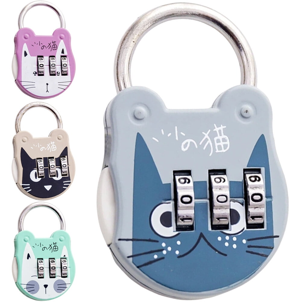 Mini Lockers for Girls Student 4 Pcs Household Password Stainless Steel ...