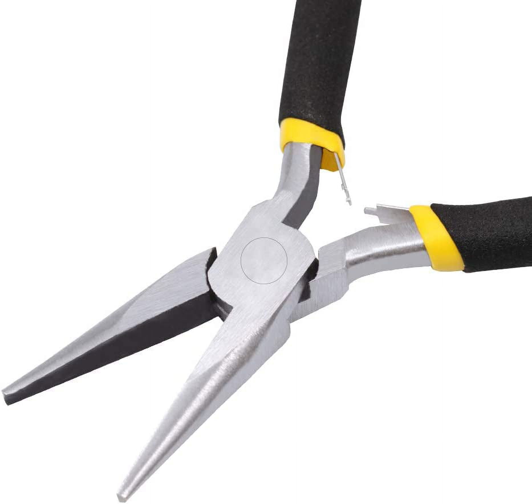 Mini Long Nose Pliers for Jewelry Making 4.5-Inch Needle Nose Pliers ...