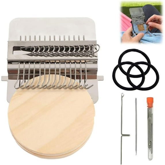 Mini Loom Machine, Wooden Speedweve Darning Small Weaving Loom, Patch ...