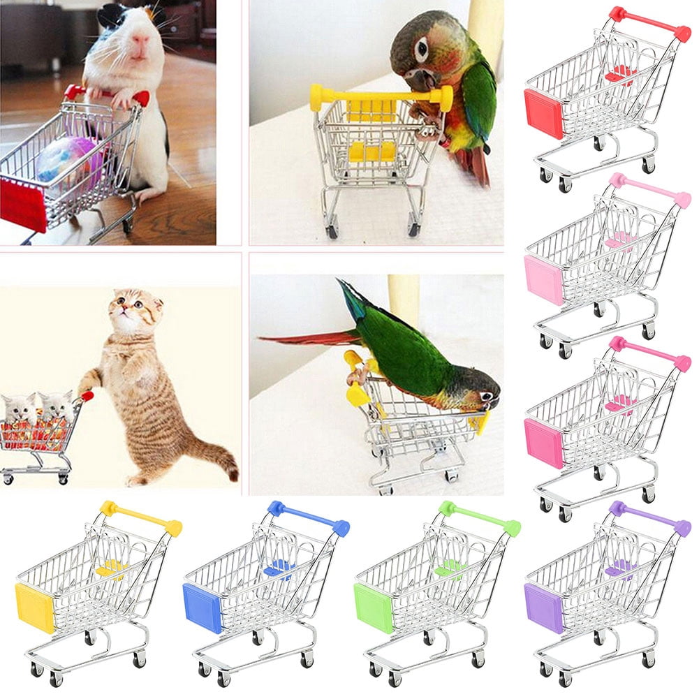 Mini Lovely Cart Trolley Small Pet Bird Parrot Rabbit Hamster Cage ...
