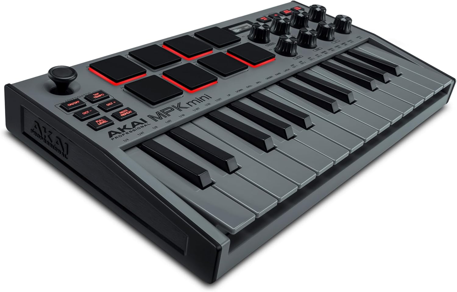 Mini MK3-25 Key MIDI Keyboard Controller With 8 Backlit Drum Pads, 8 ...