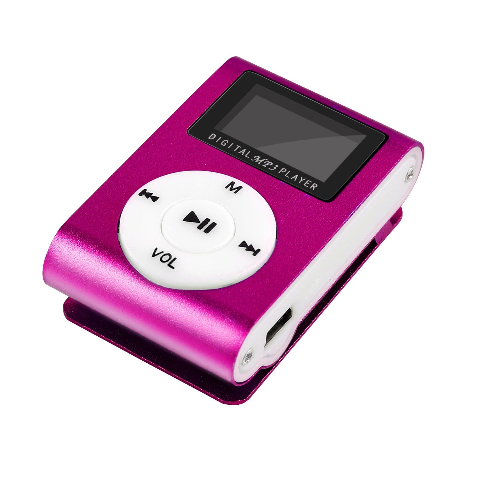Mini MP3 Player Portable Clip MP3 Music Player with LCD Screen Support ...